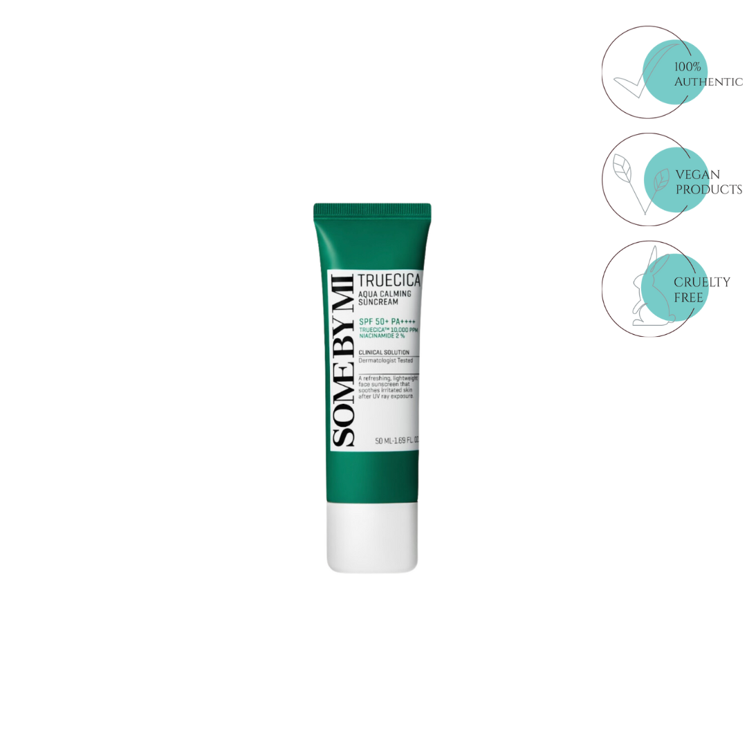 SOME BY MI - Truecica Aqua Calming Sunscreen SPF50+ PA++++ - 50ml – Glowkor